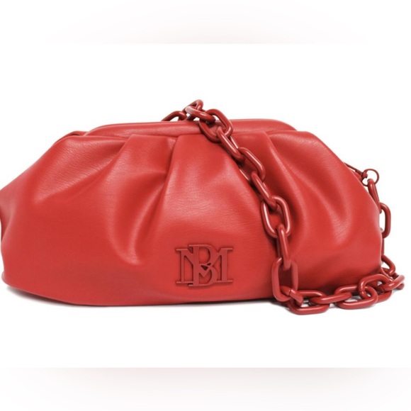 Badgley Mischka | Bags | Nwt Badgley Mischka Red Vegan Leather Wrapped ...
